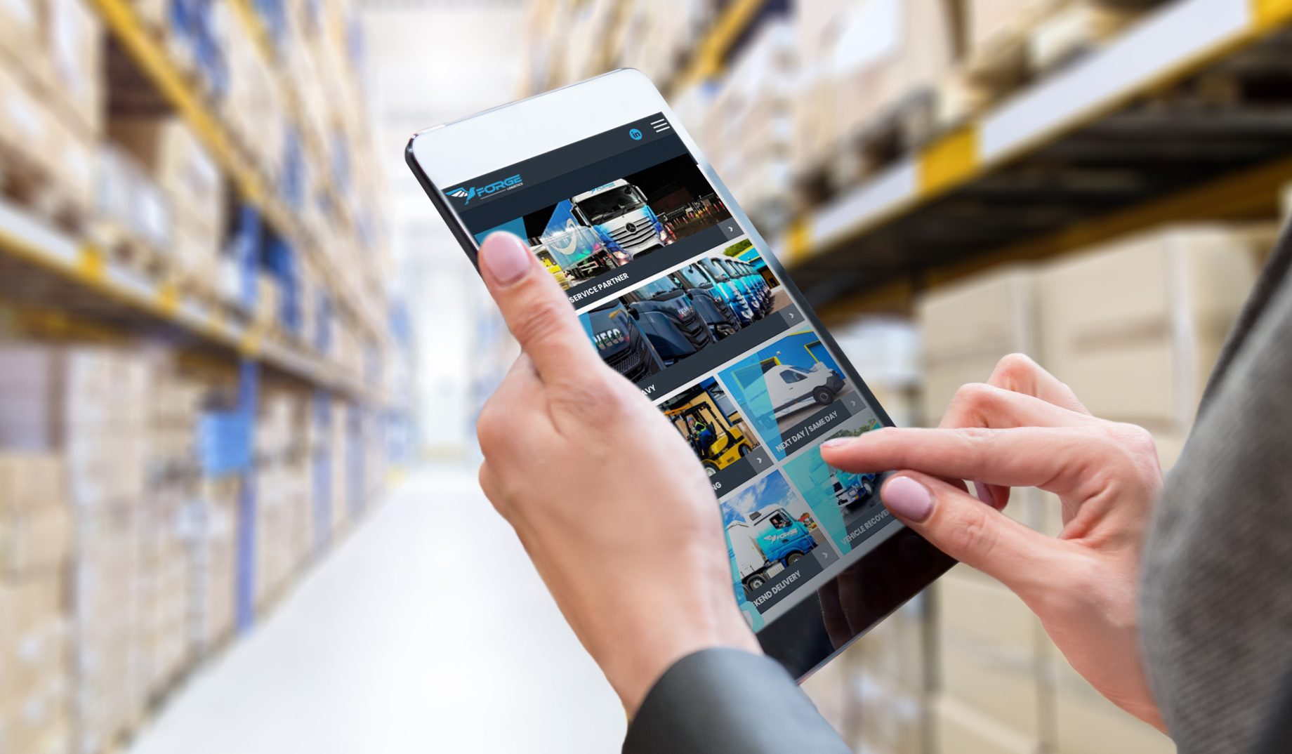 New website design for Forge Logistics - Hotfoot Design